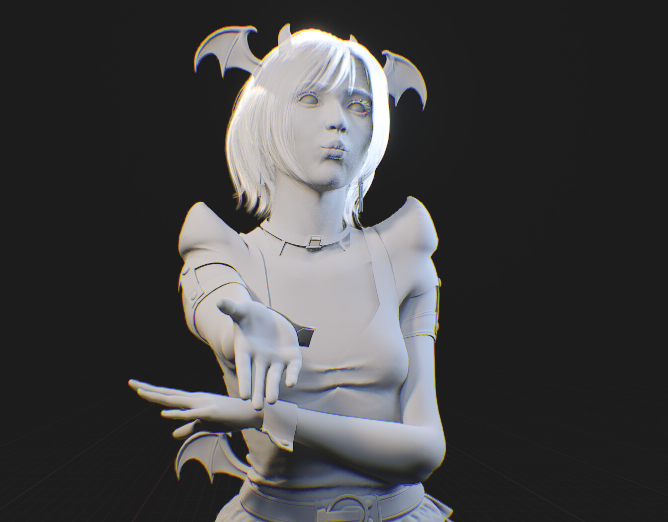 HiD Yanagishima - UE5 "MetaJo (Meta Girl)" - Dance in devil costume