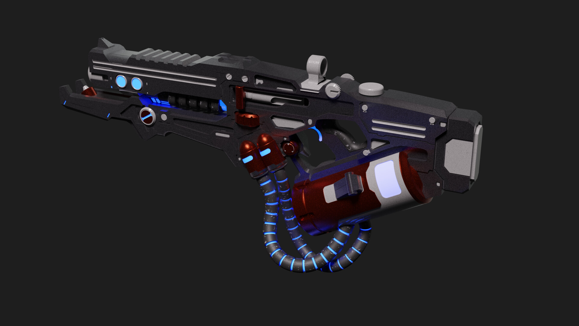 ArtStation - Sci-fi flamethrower