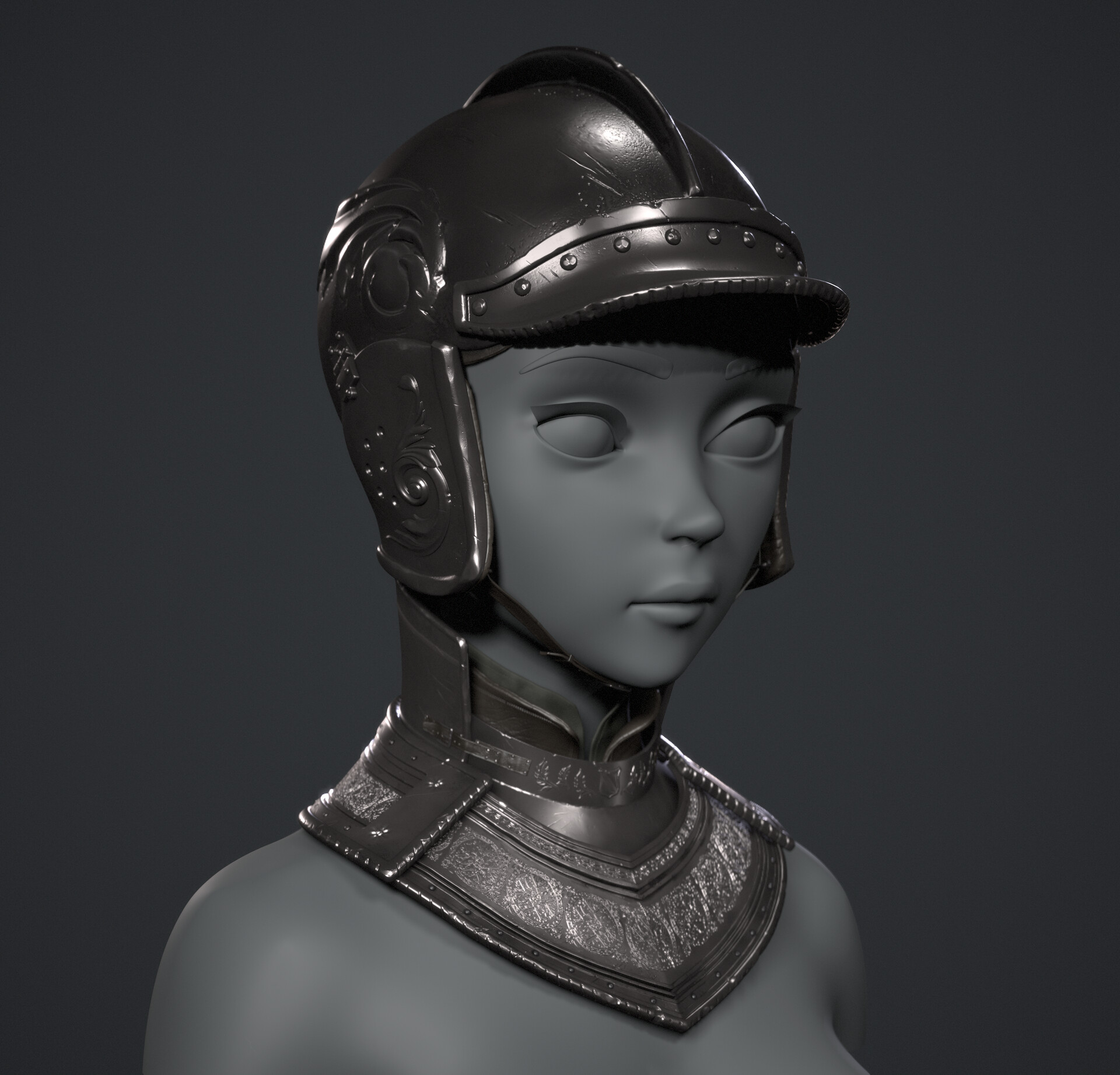 ArtStation - Detailed Armor and Helmet