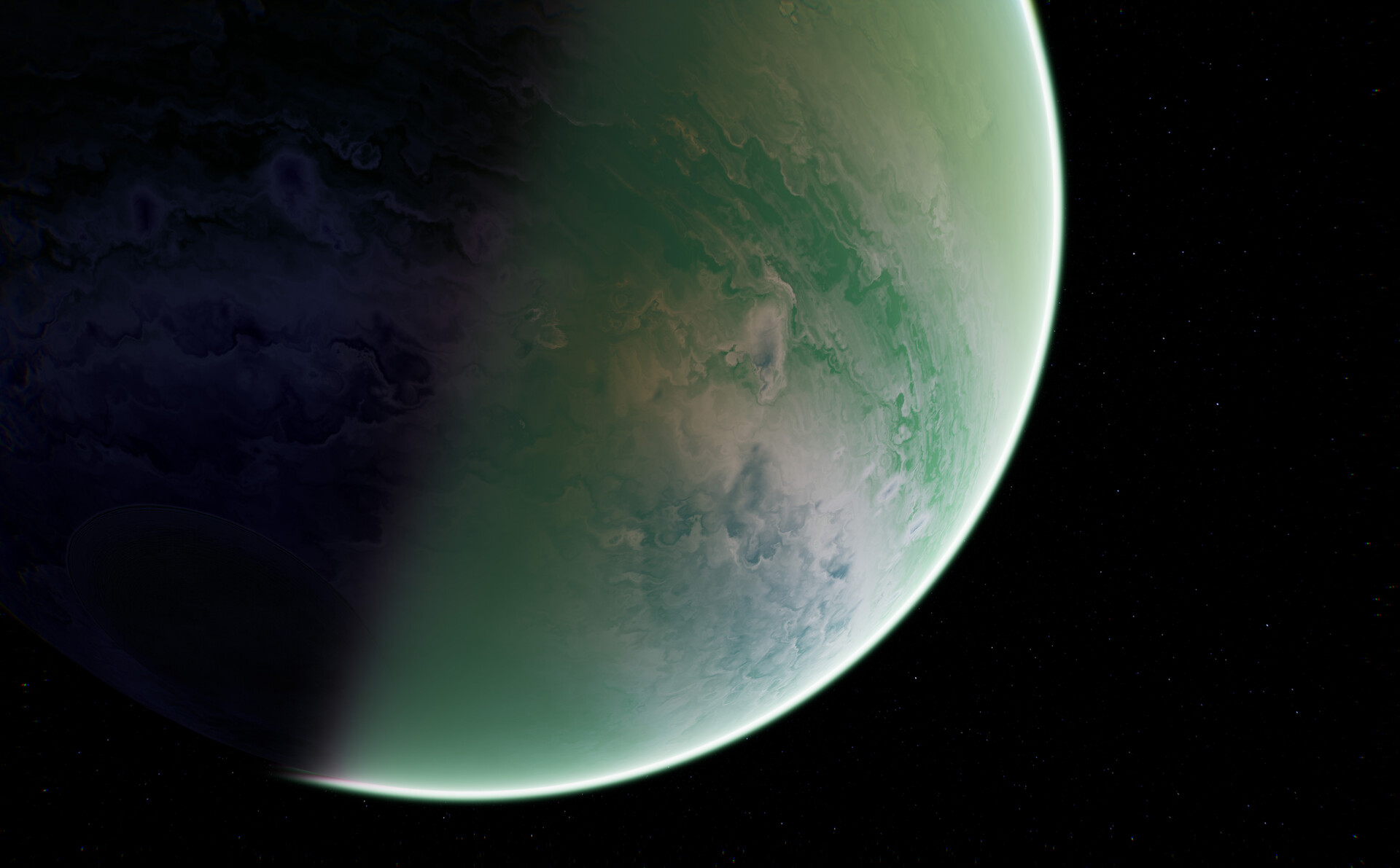 ArtStation - Giant Gas Exoplanet GJ 229 A c | Tapio | Space Art ...