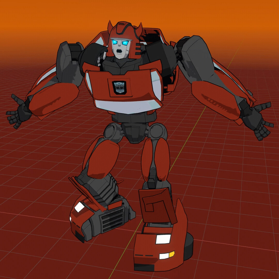 ArtStation - Transformers Unity Cliffjumper Rig Demo - Jasper Wu