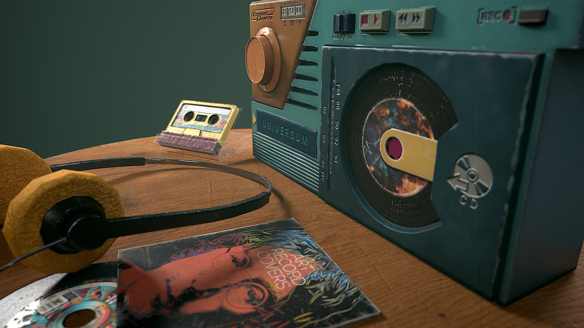 ArtStation - Media player (storytelling props)
