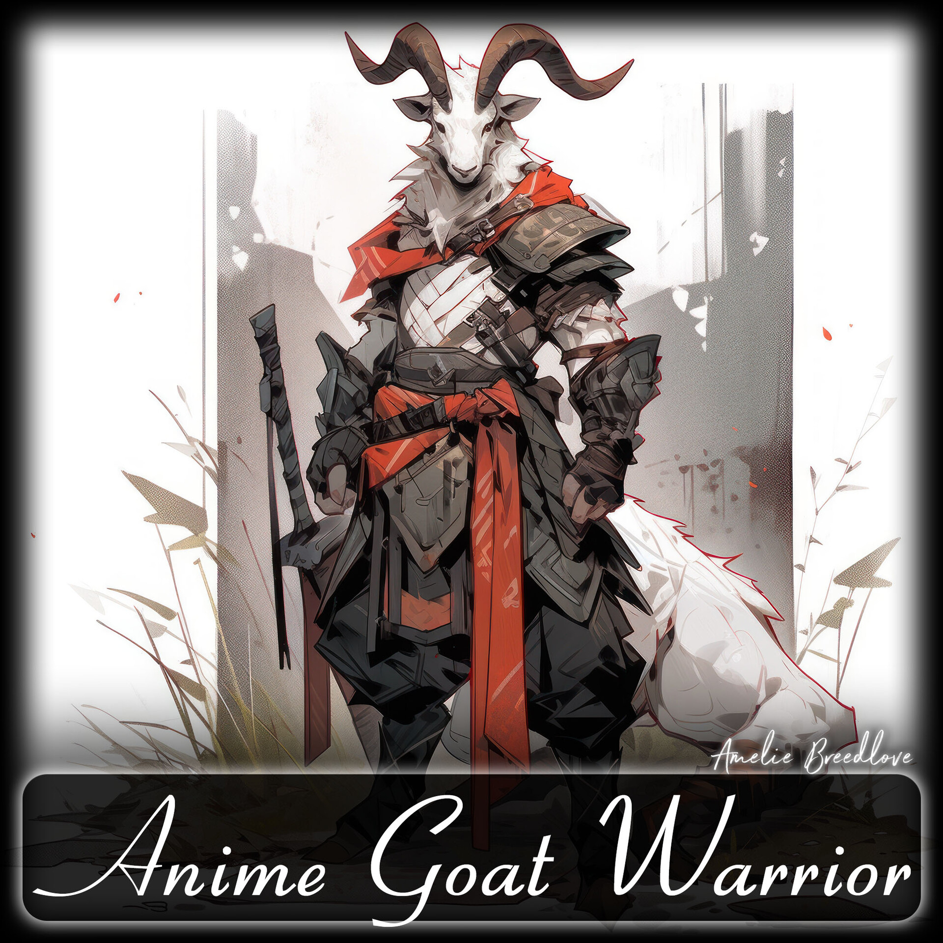 ArtStation - 240 Anime Goat Warrior (Full Body) Reference Pack | 4K | v.77