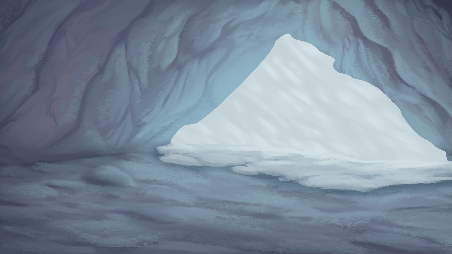 ArtStation - Cave Background Painting