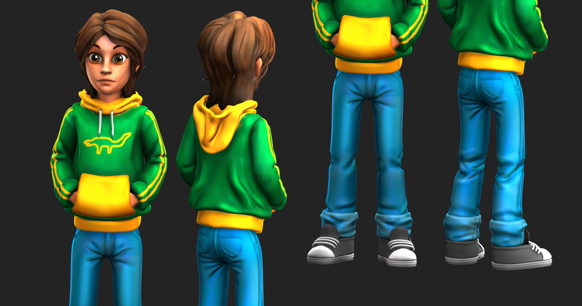 ArtStation - BOY'S CHARACTER CONCEPT 3D SCULPTING IN ZBRUSH