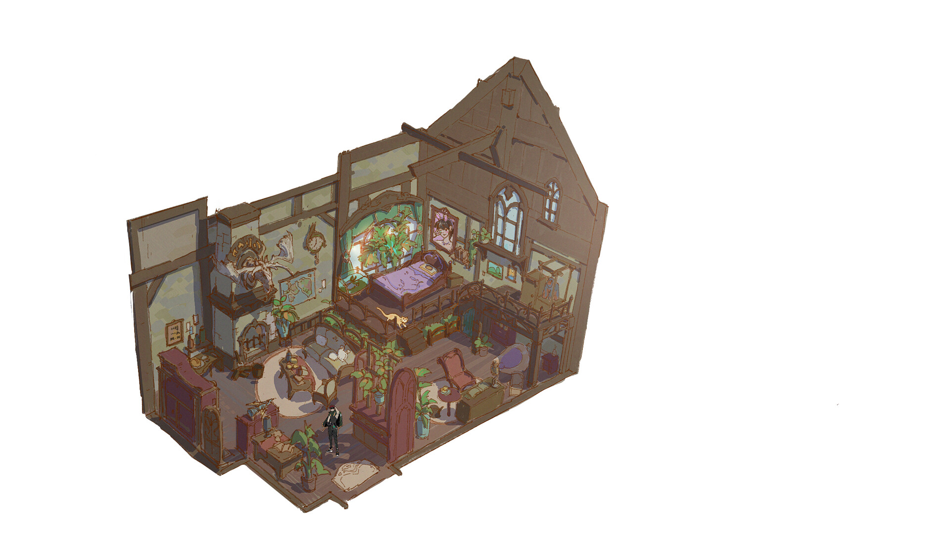 ArtStation - Home bedroom