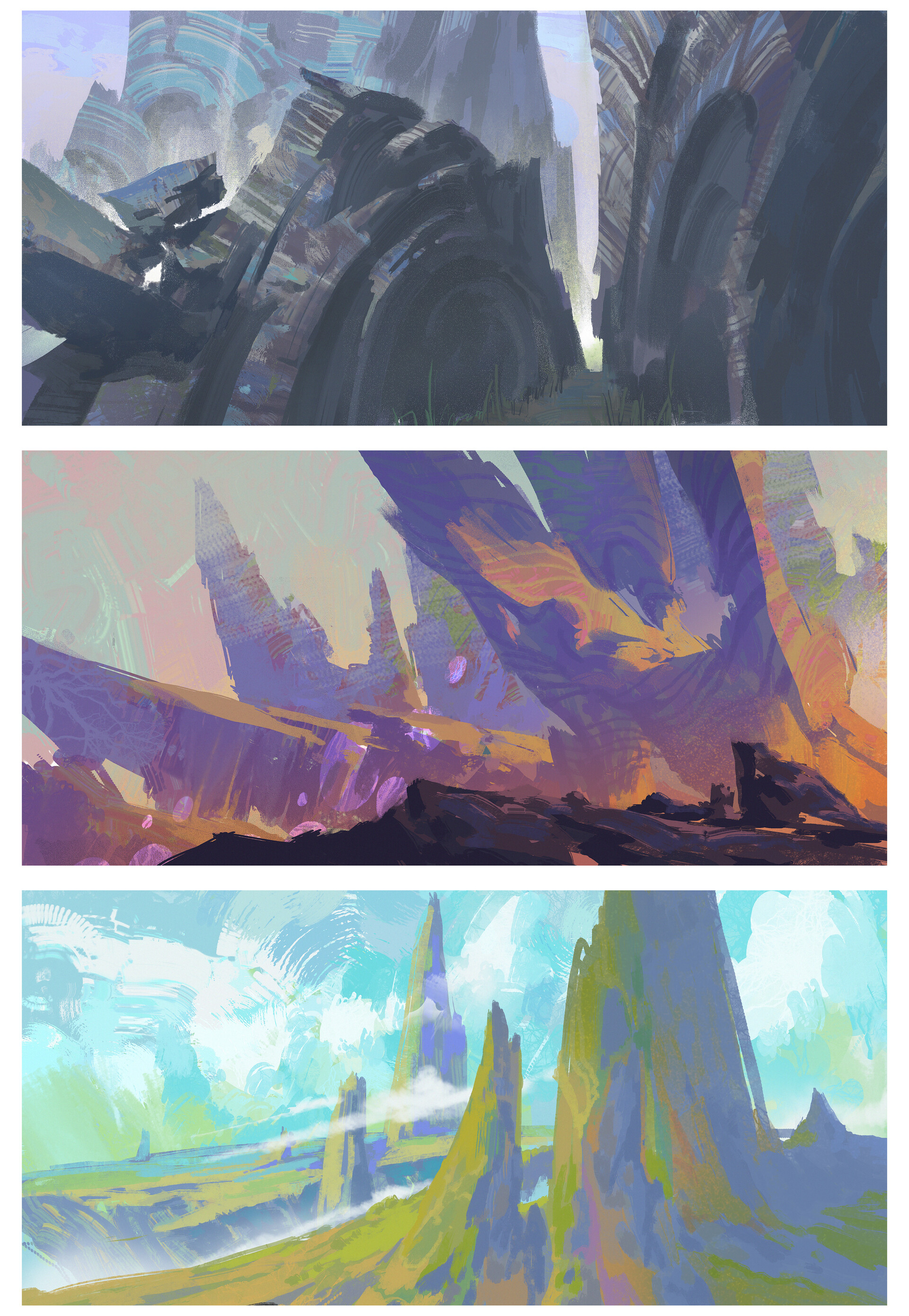 ArtStation - World map area concept exploration