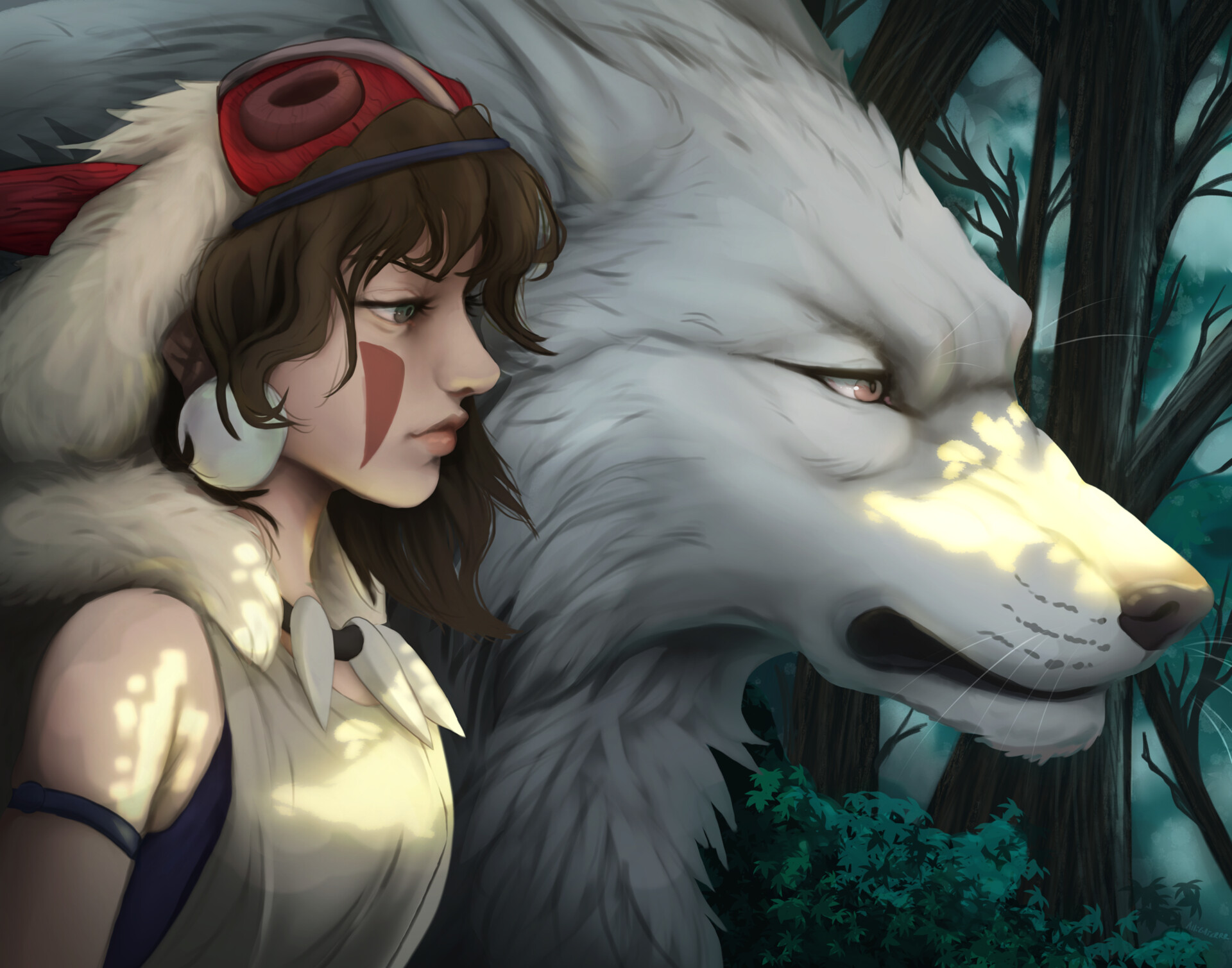 ArtStation - Princess Mononoke Scene