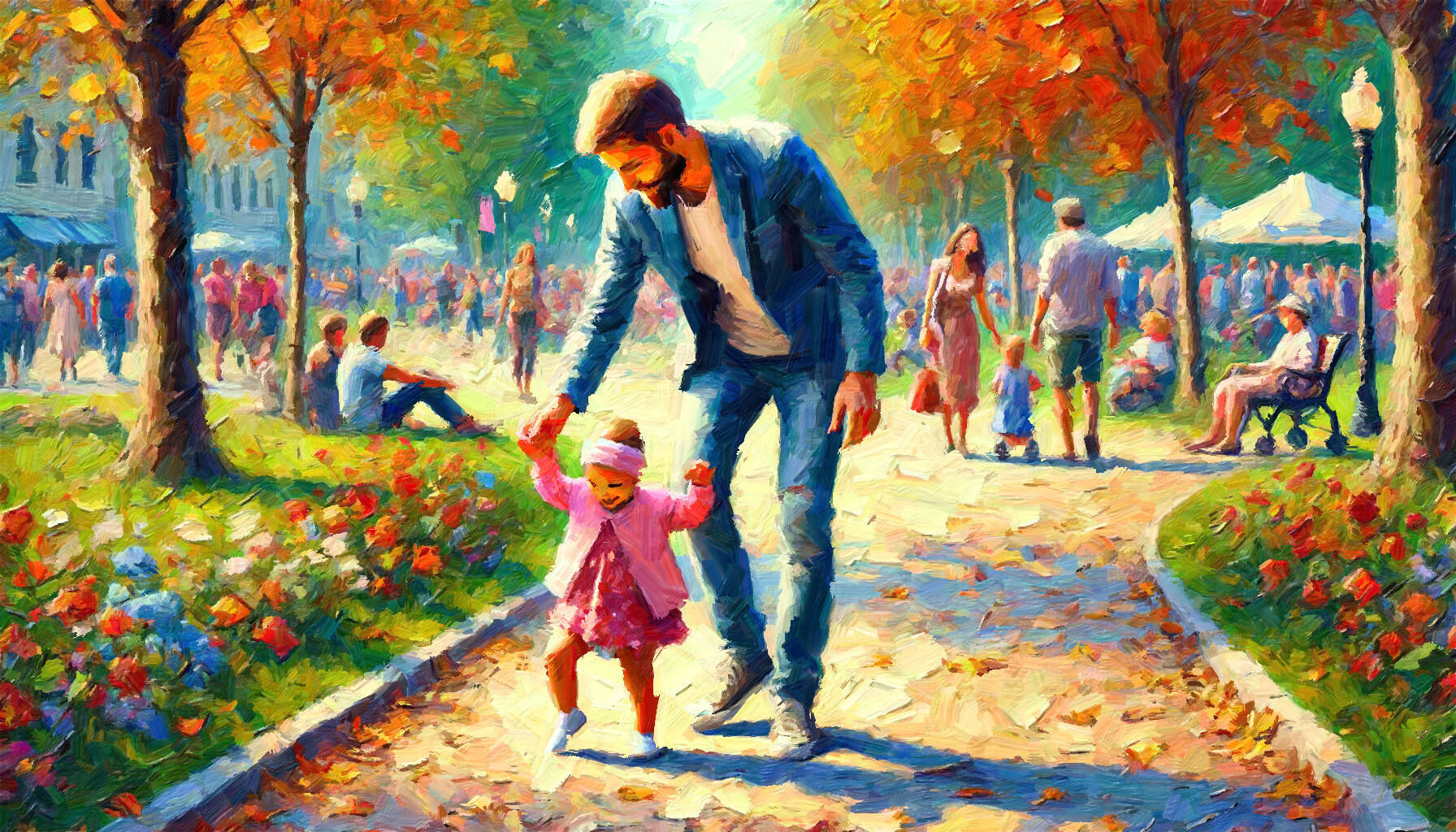 ArtStation - First Steps: A Father's Unconditional Love