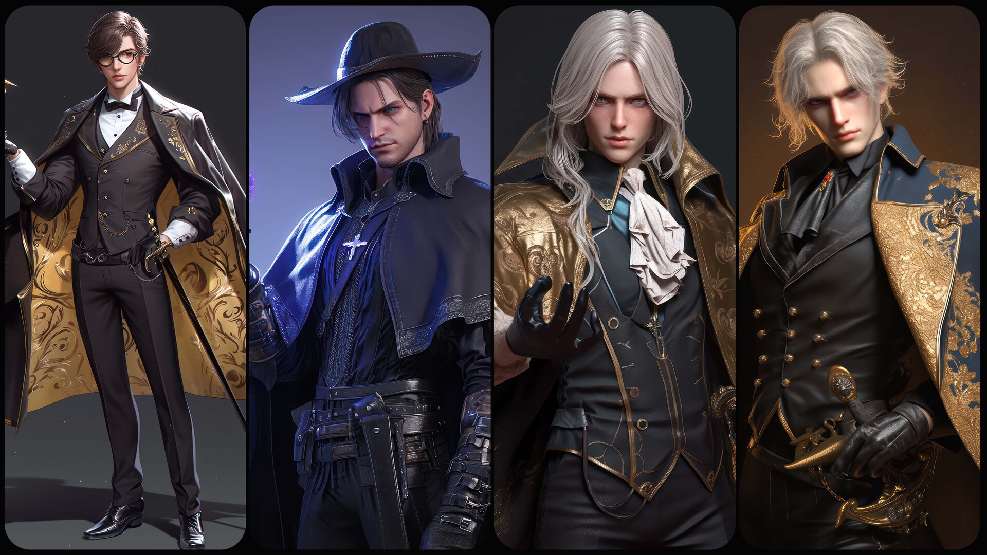 Ferial Studio - 🔹240 Magician Male - Anime Character Reference Image ...