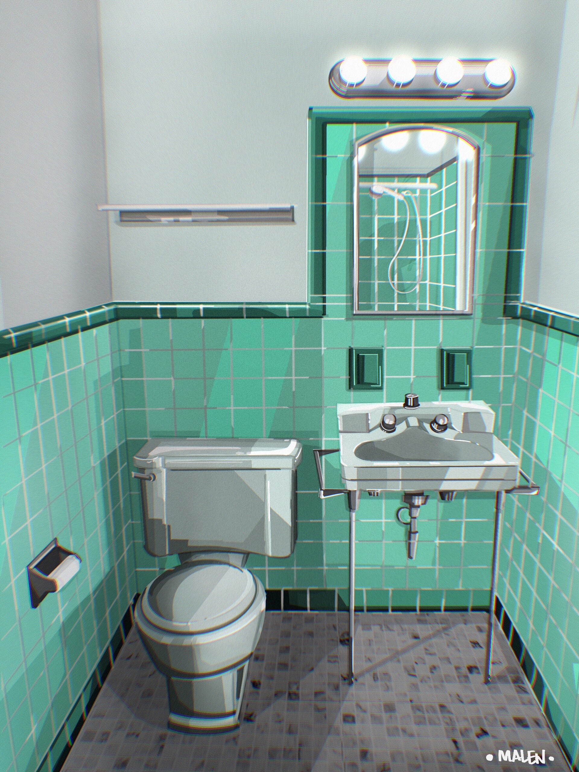 ArtStation - Bathroom