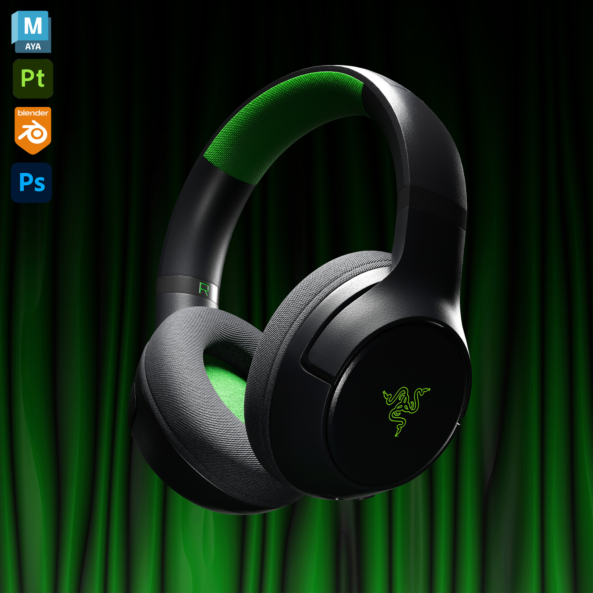 ArtStation - Razer Head Set 3D