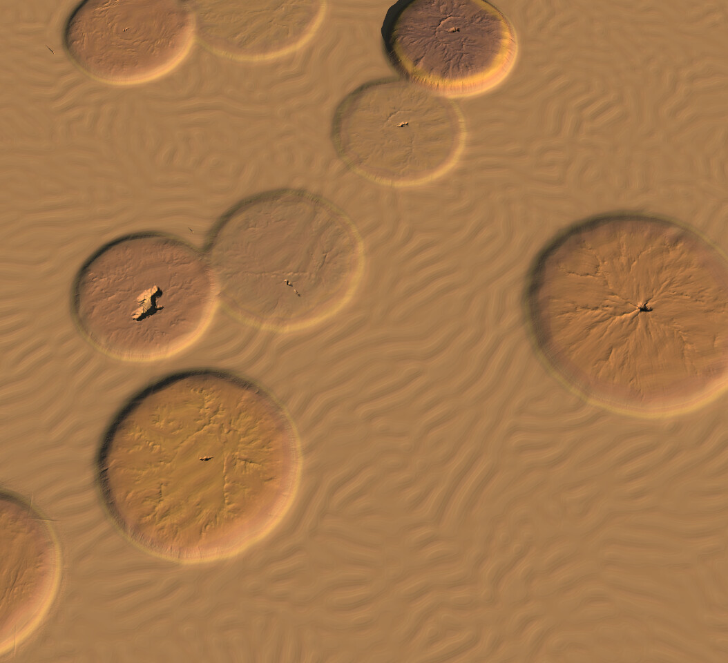 ArtStation - Venus Surface: Pancake Domes Volcanos (Alpha regio)