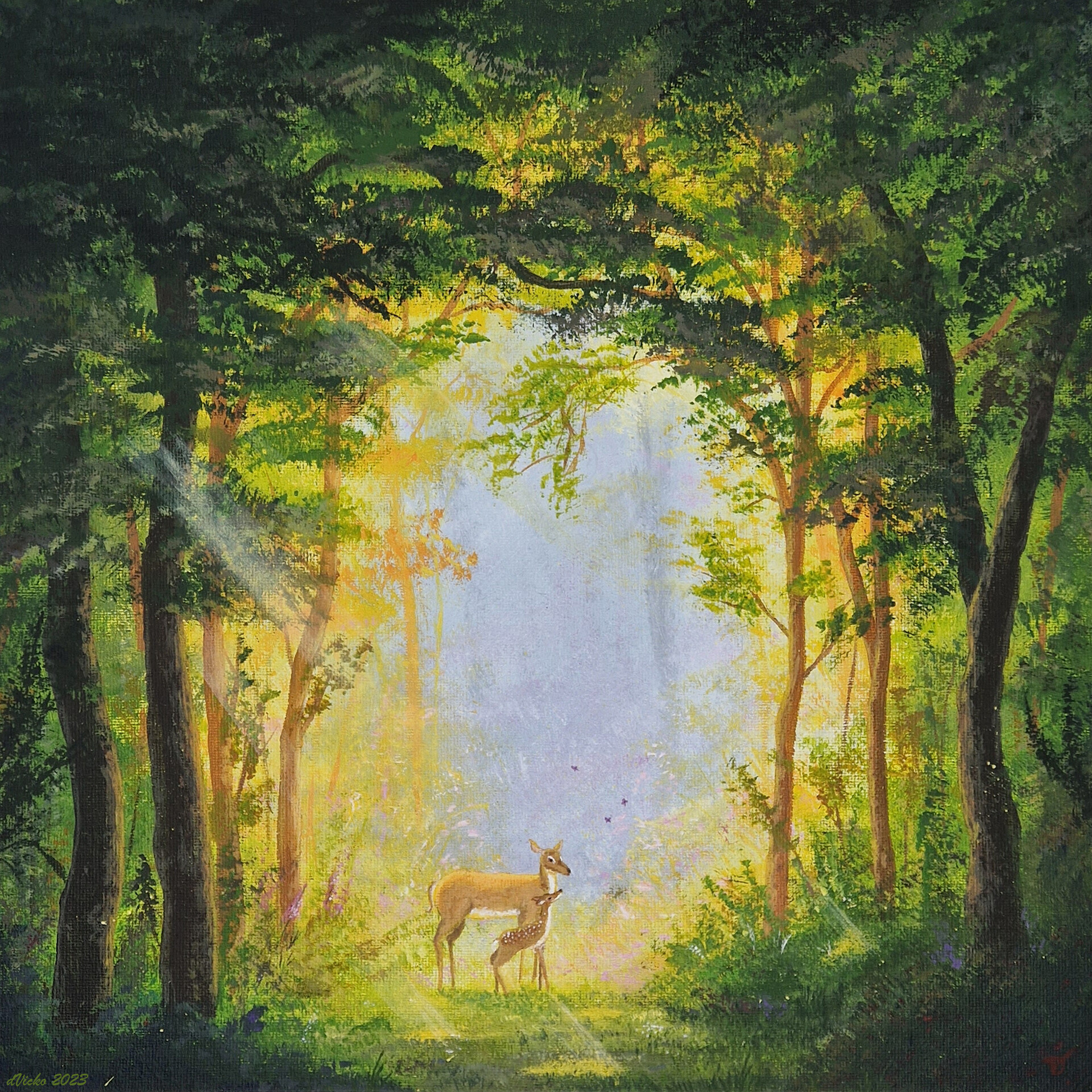 ArtStation - Animal Forest - Fawn meets the world