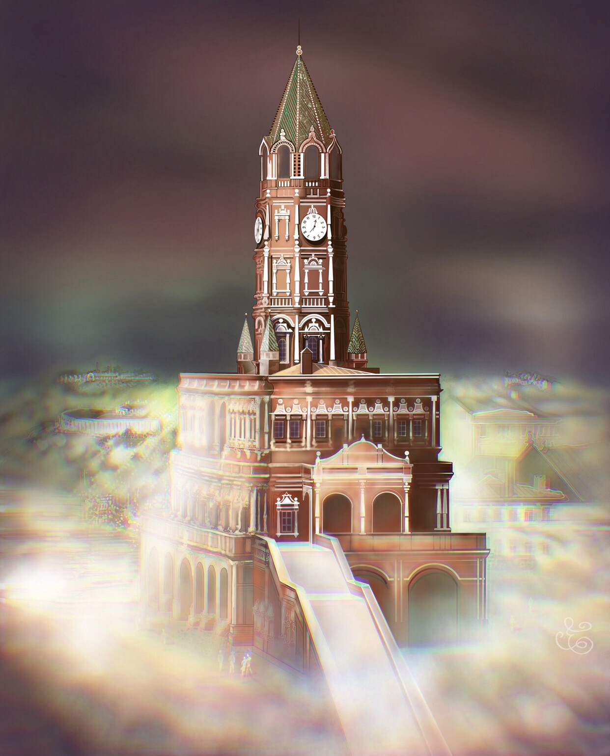 ArtStation - Sukharev Tower was destroyed in 1934, Moscow