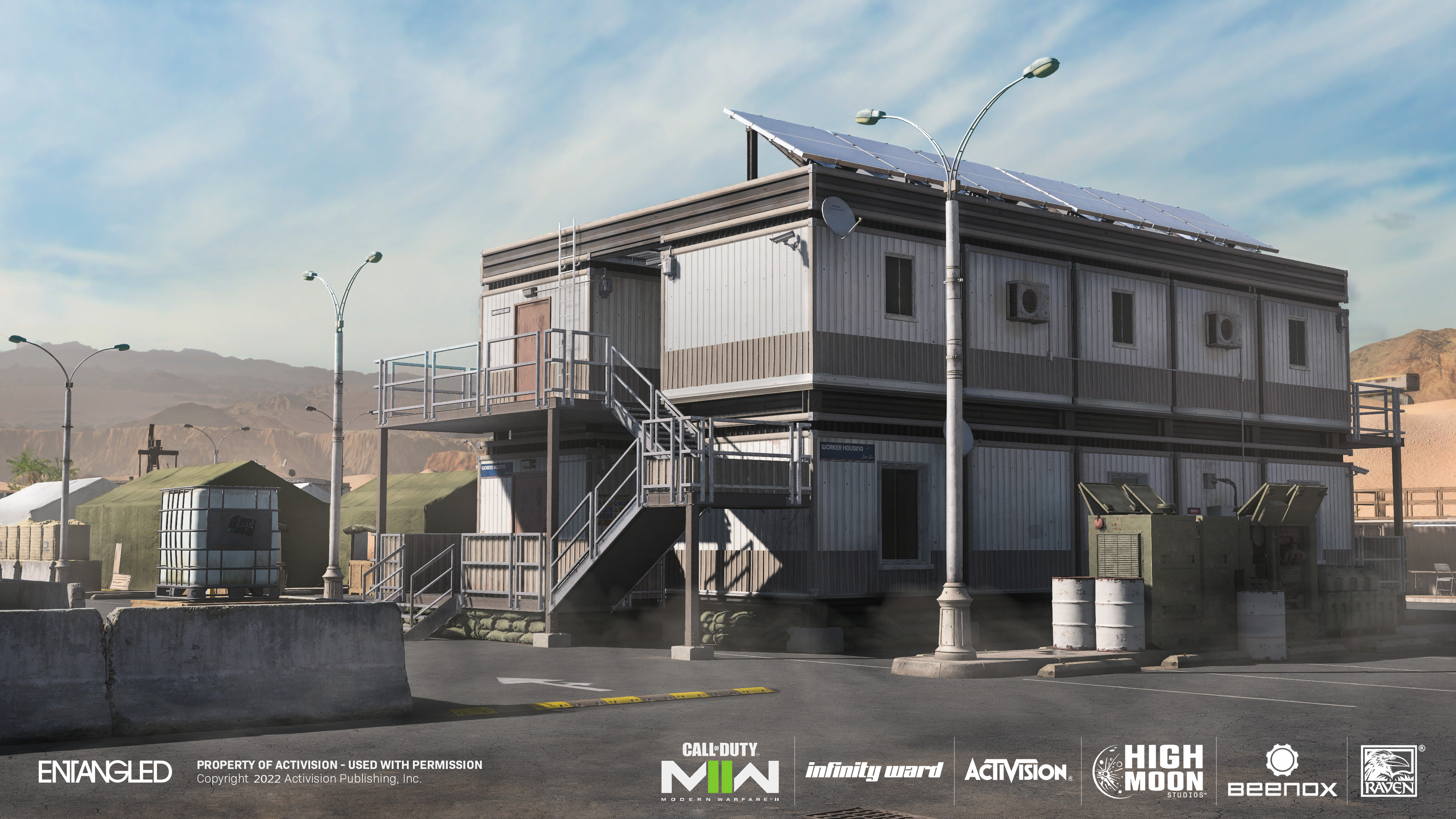 ENTANGLED Studio - In-game Level Art for Call of Duty MW2