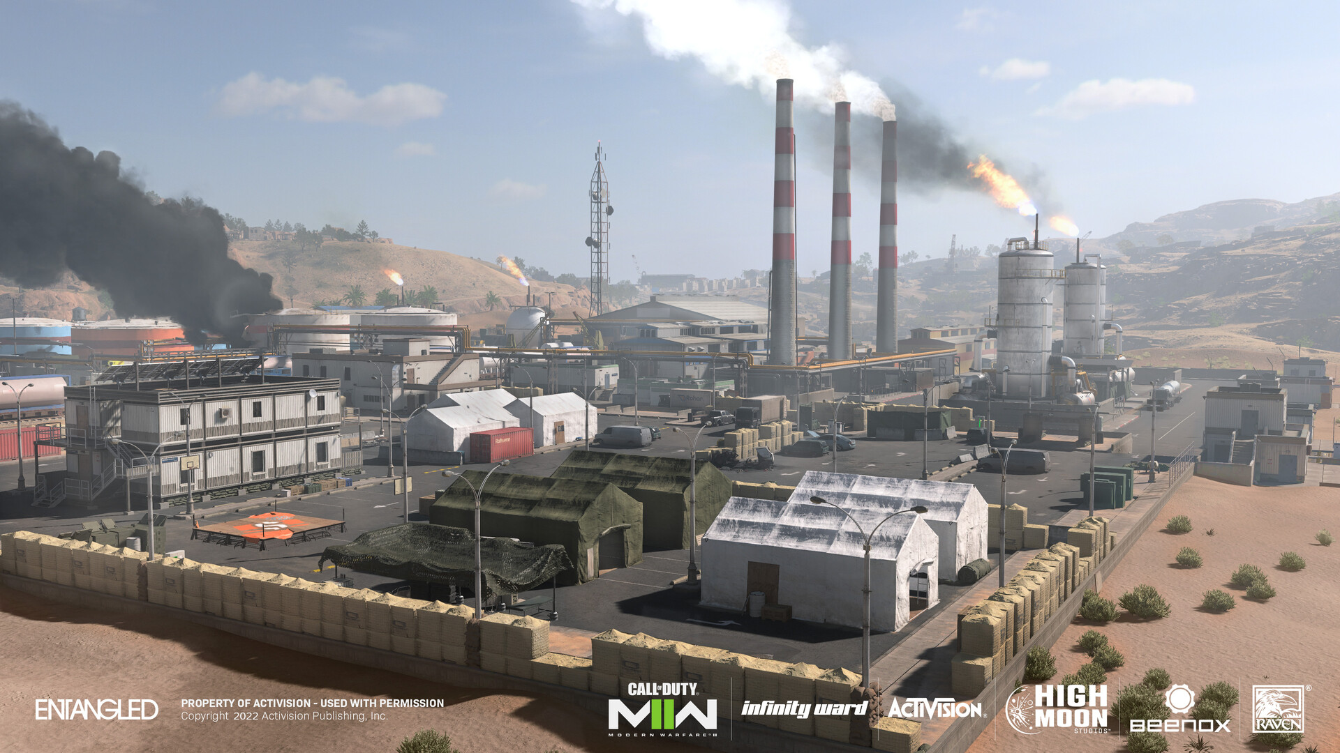 ENTANGLED Studio - In-game Level Art for Call of Duty MW2