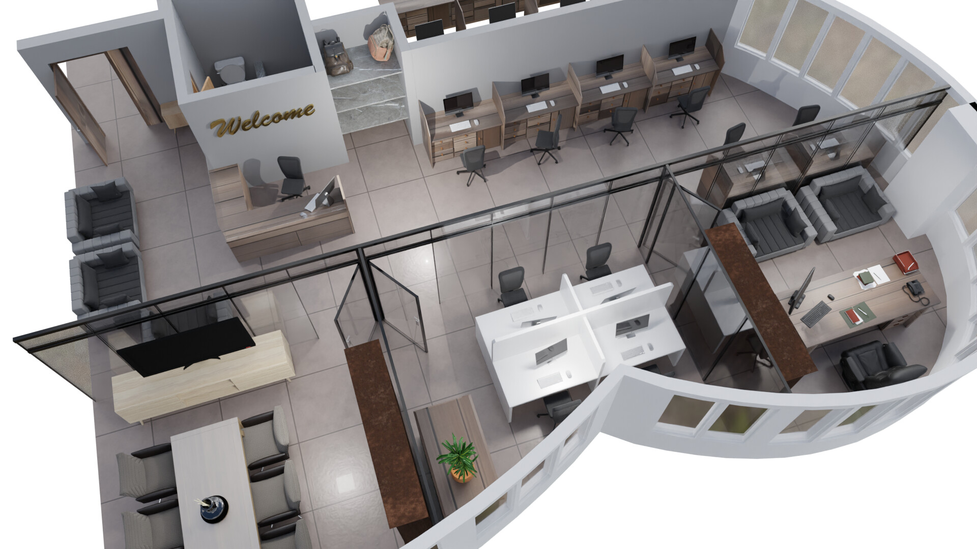 ArtStation - architecture rendering of office