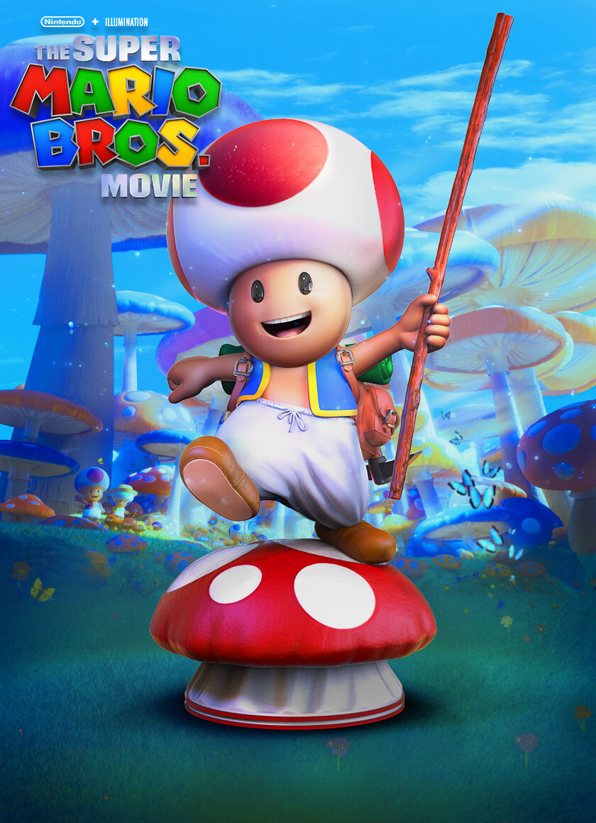 mario toad wallpaper