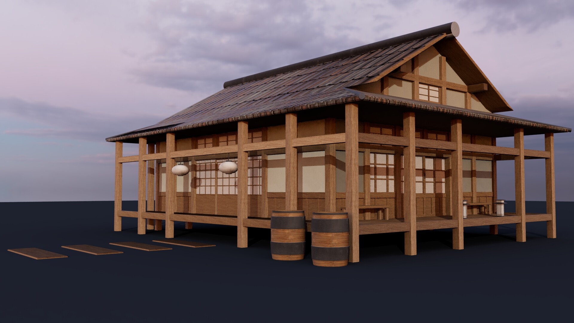 ArtStation - Traditional Japanese house