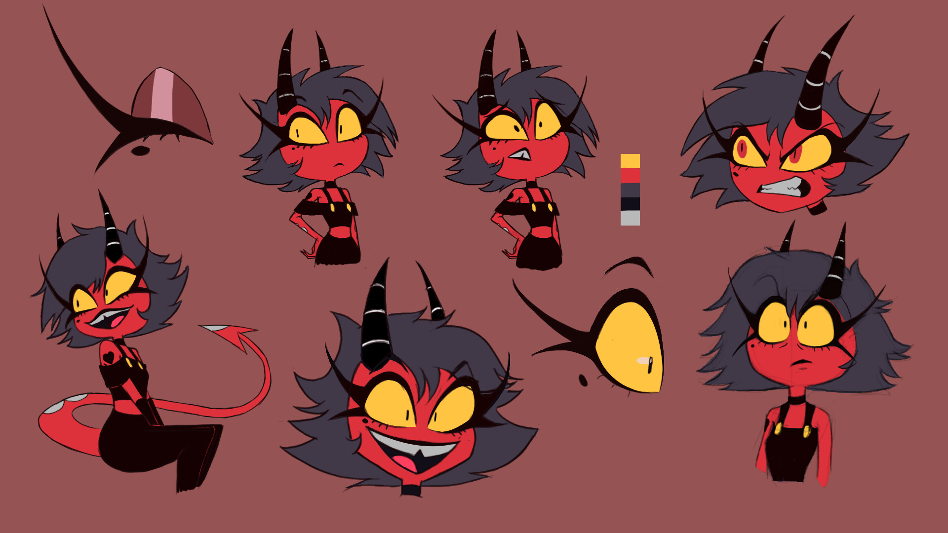 ArtStation - Fanart of Millie from Helluva boss.