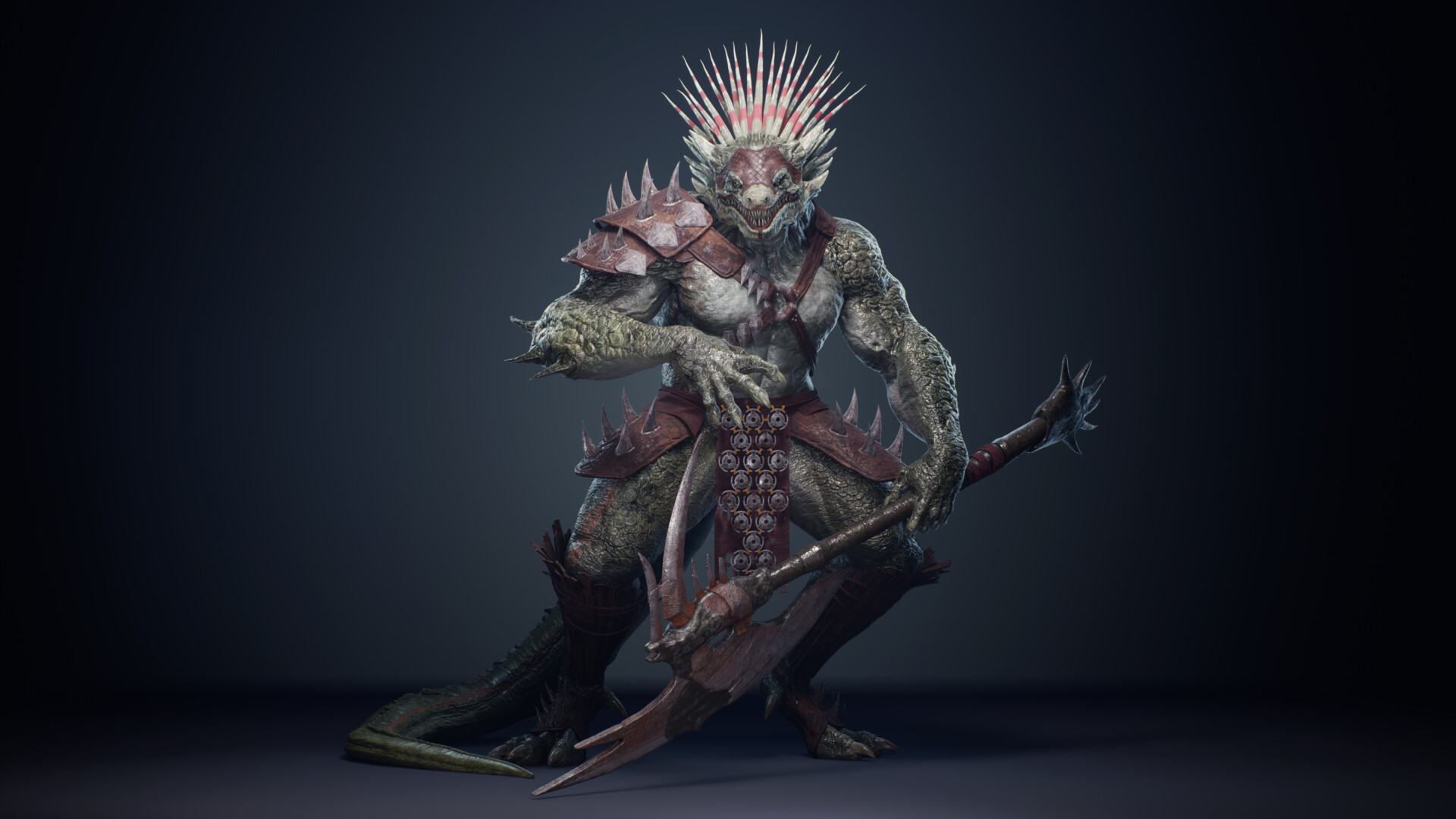 ArtStation - lizard warrior