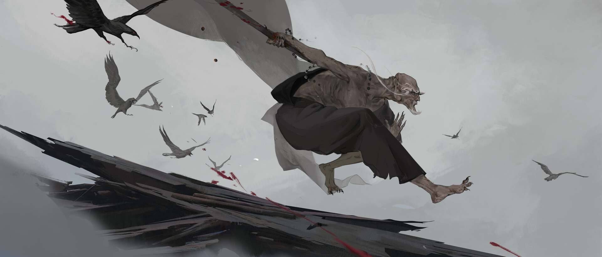 ArtStation - Demon monk