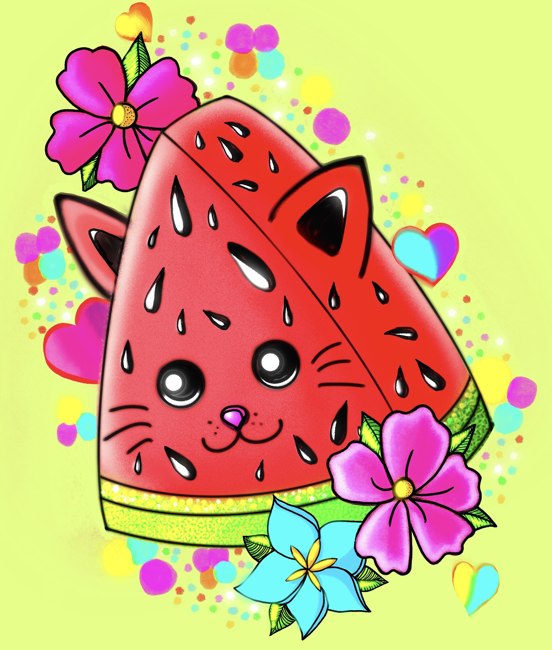 ArtStation - Watermelon Kitty