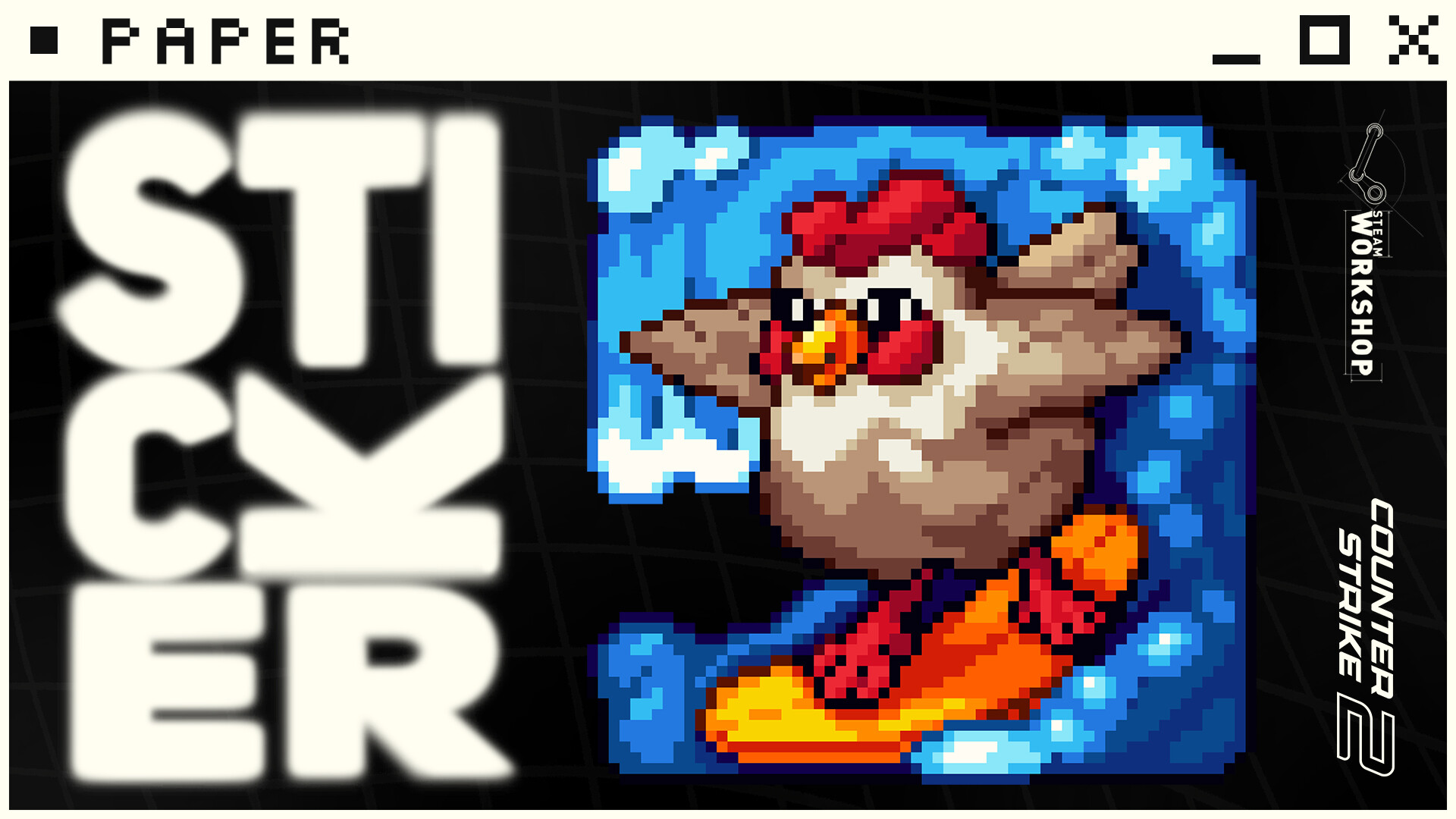 ArtStation - STICKER | CHICKEN SURF | PAPER + HOLO + GLITTER