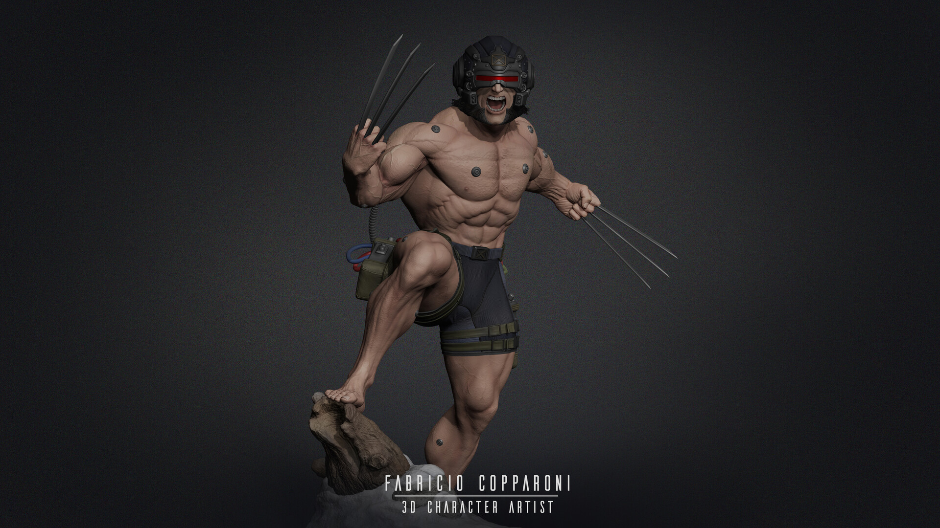 ArtStation - Logan-WEAPON X-FAN ART Statue