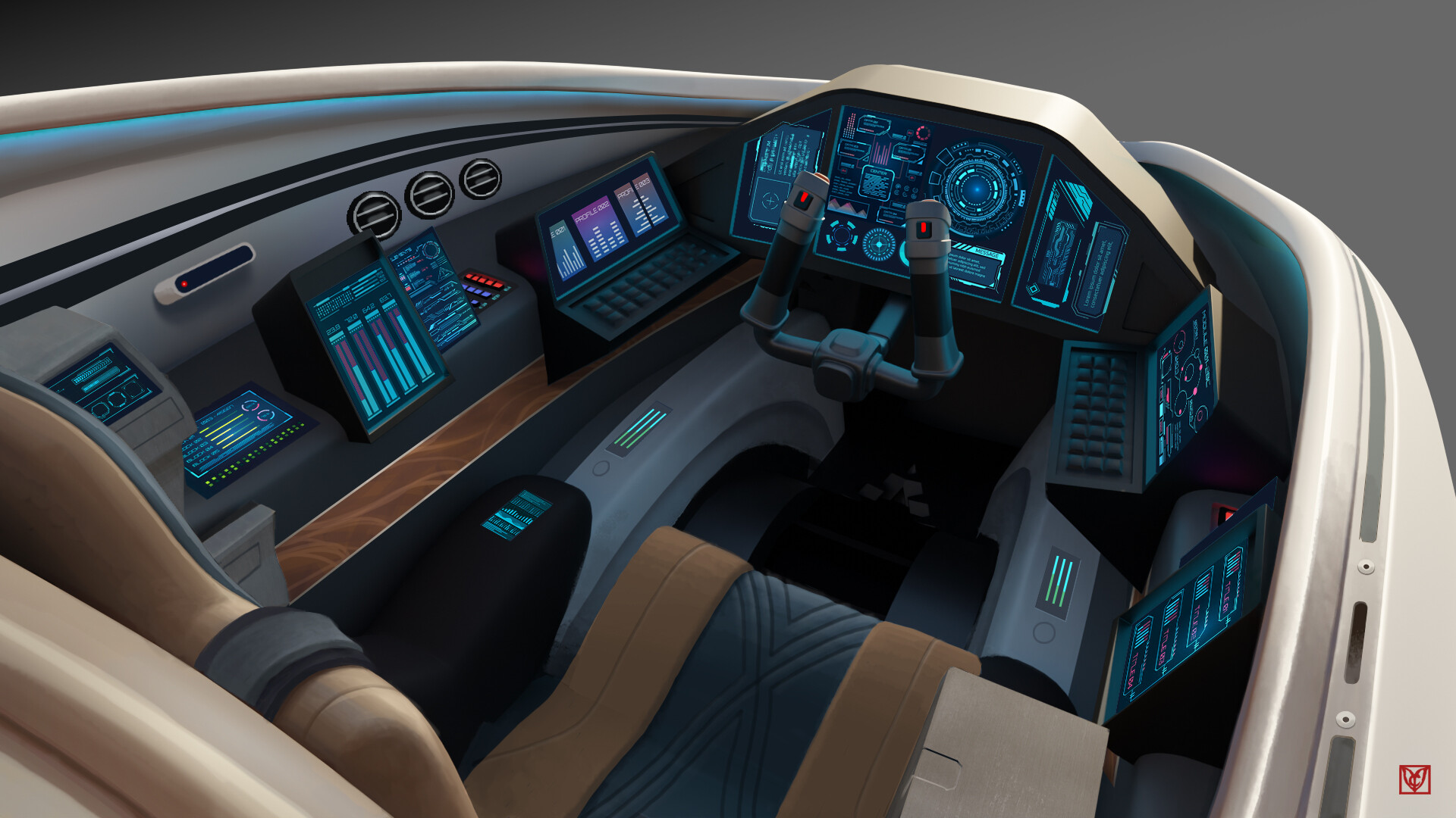 ArtStation - XO Tracker V9 cockpit