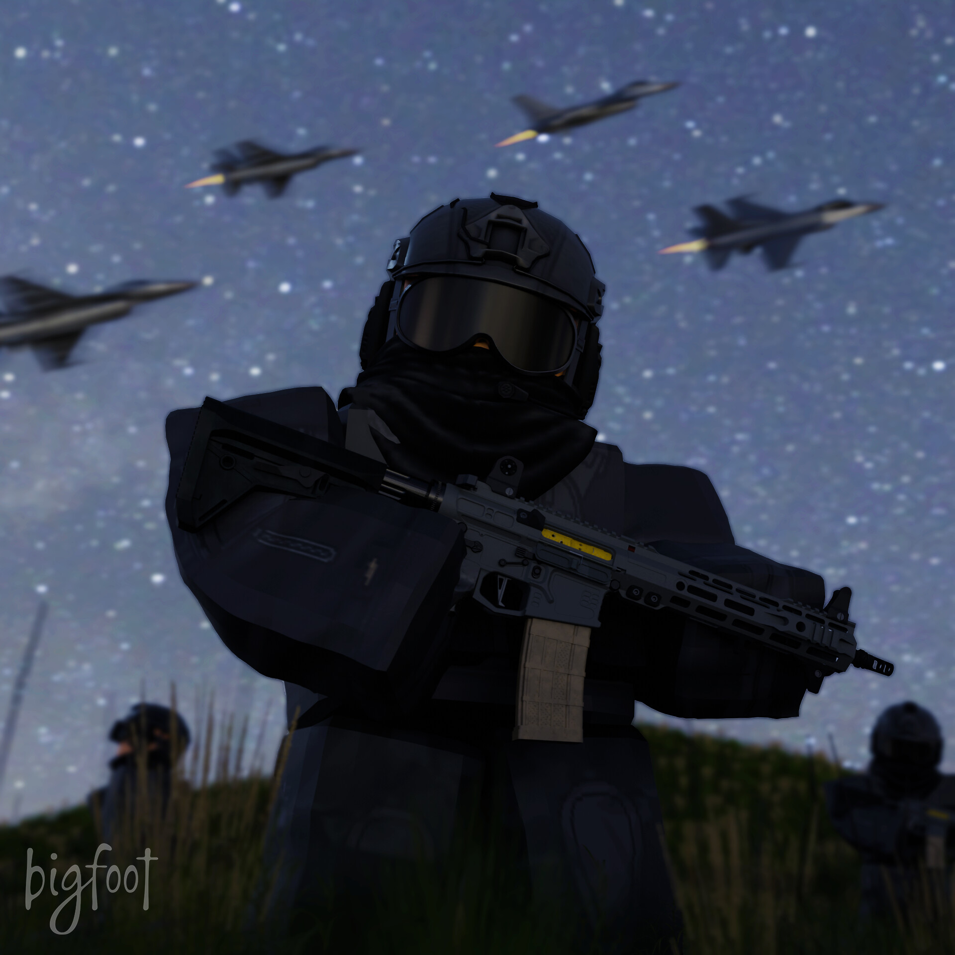 ArtStation - Midnight Strike Roblox GFX