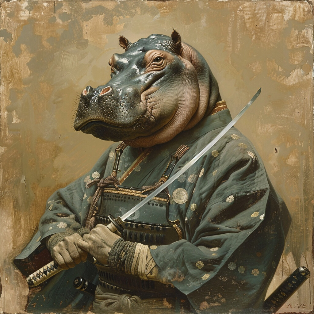ArtStation - Hippo Samurai