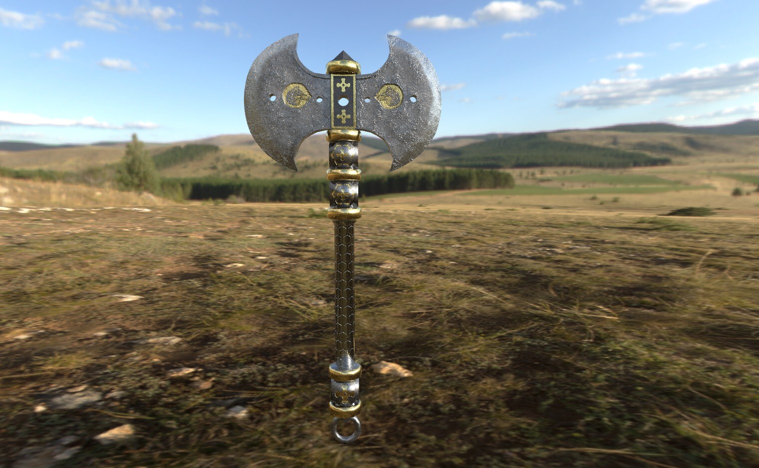 ArtStation - war axe weapon 3d model