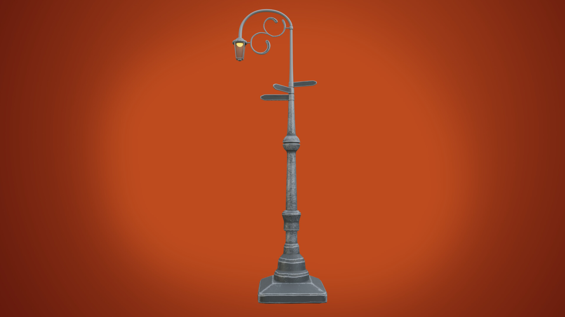 ArtStation - Stylized Lamp Post
