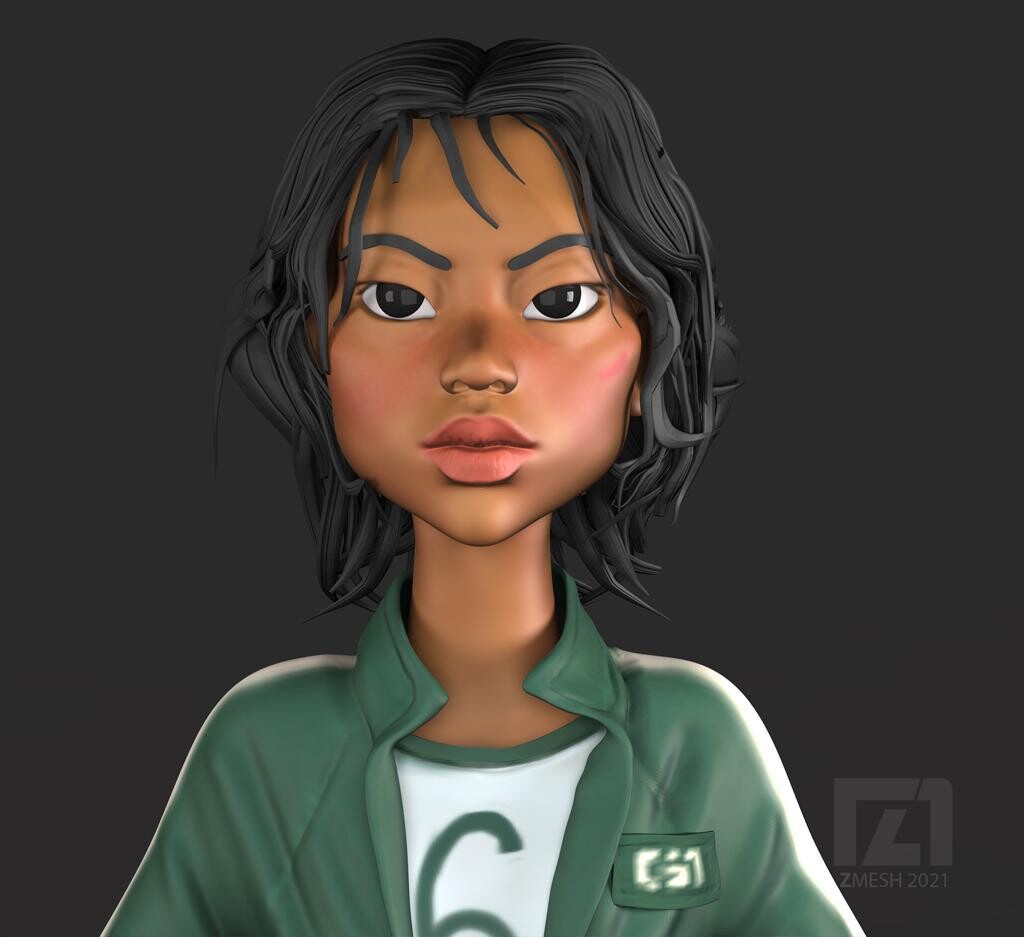 ArtStation - stylised squid game character