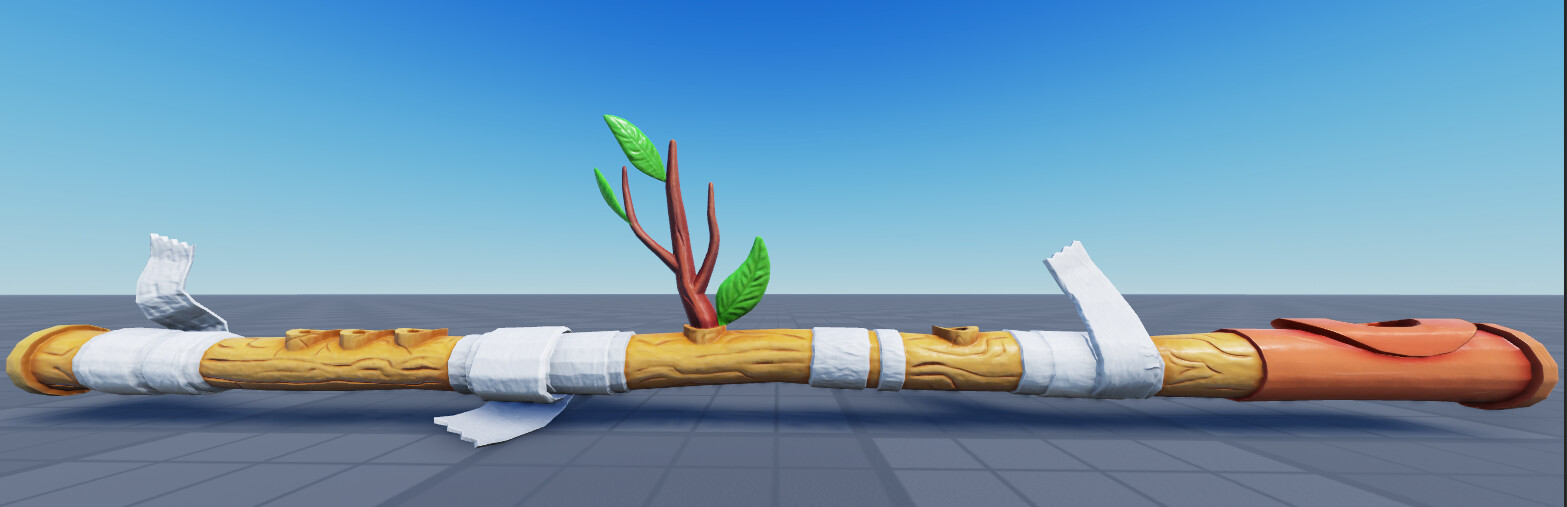 ArtStation - Finn's flute 3D model (Adventure time)