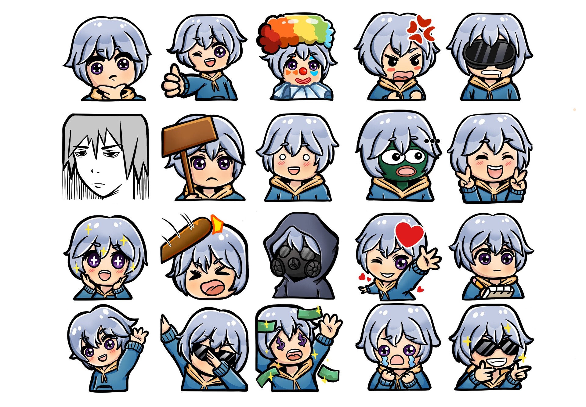 ArtStation - sticker pack for twitch
