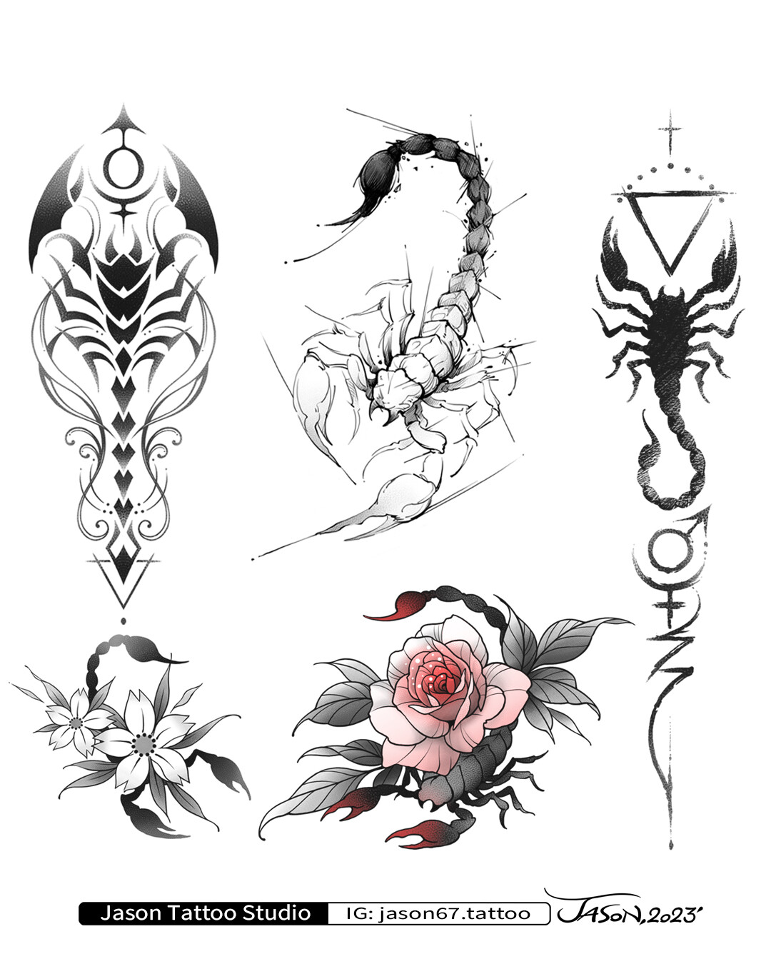 ArtStation - Tattoo Design ~ Scorpio
