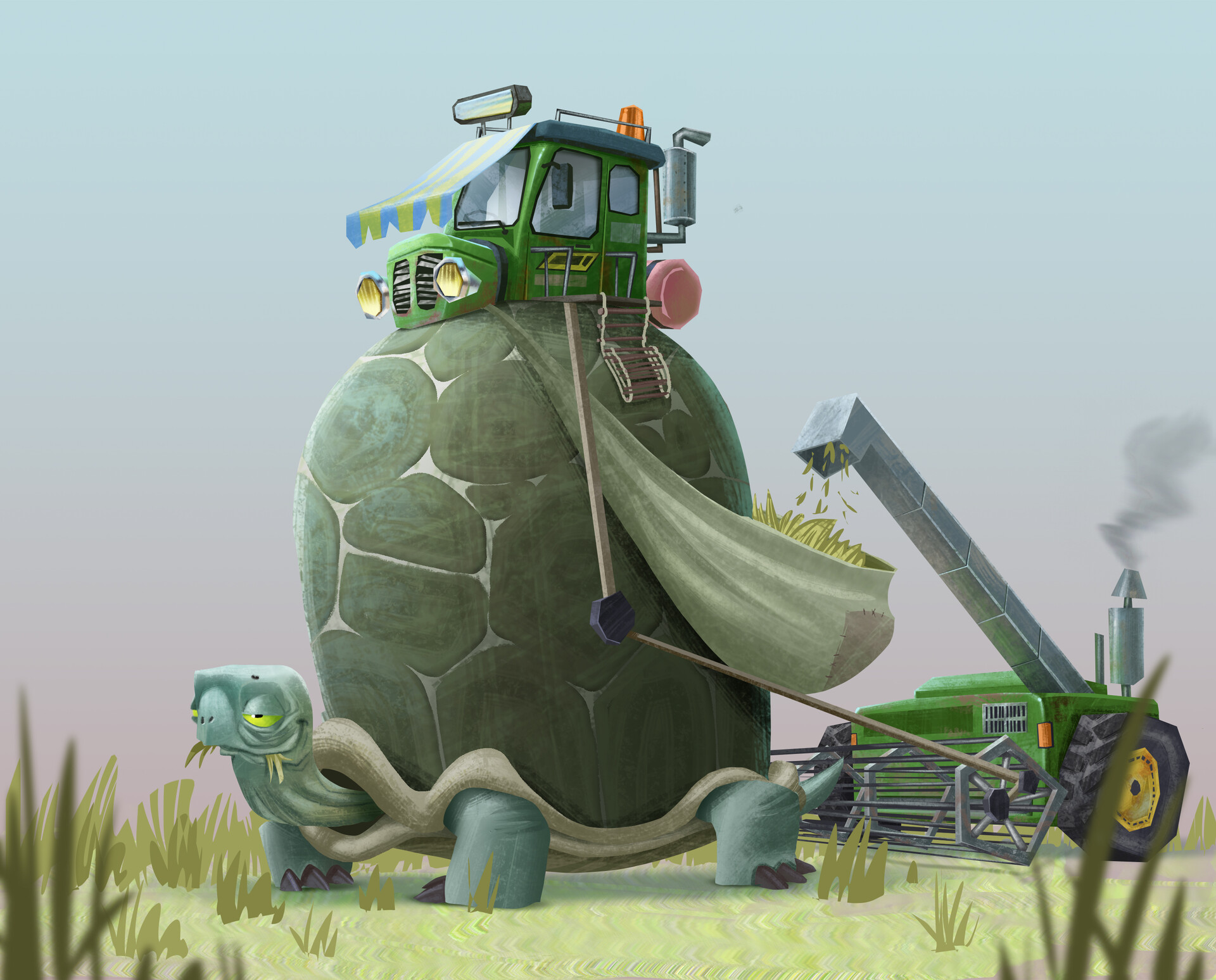 ArtStation - Turtle tractor