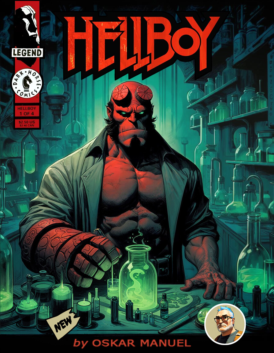 hellboy comic art