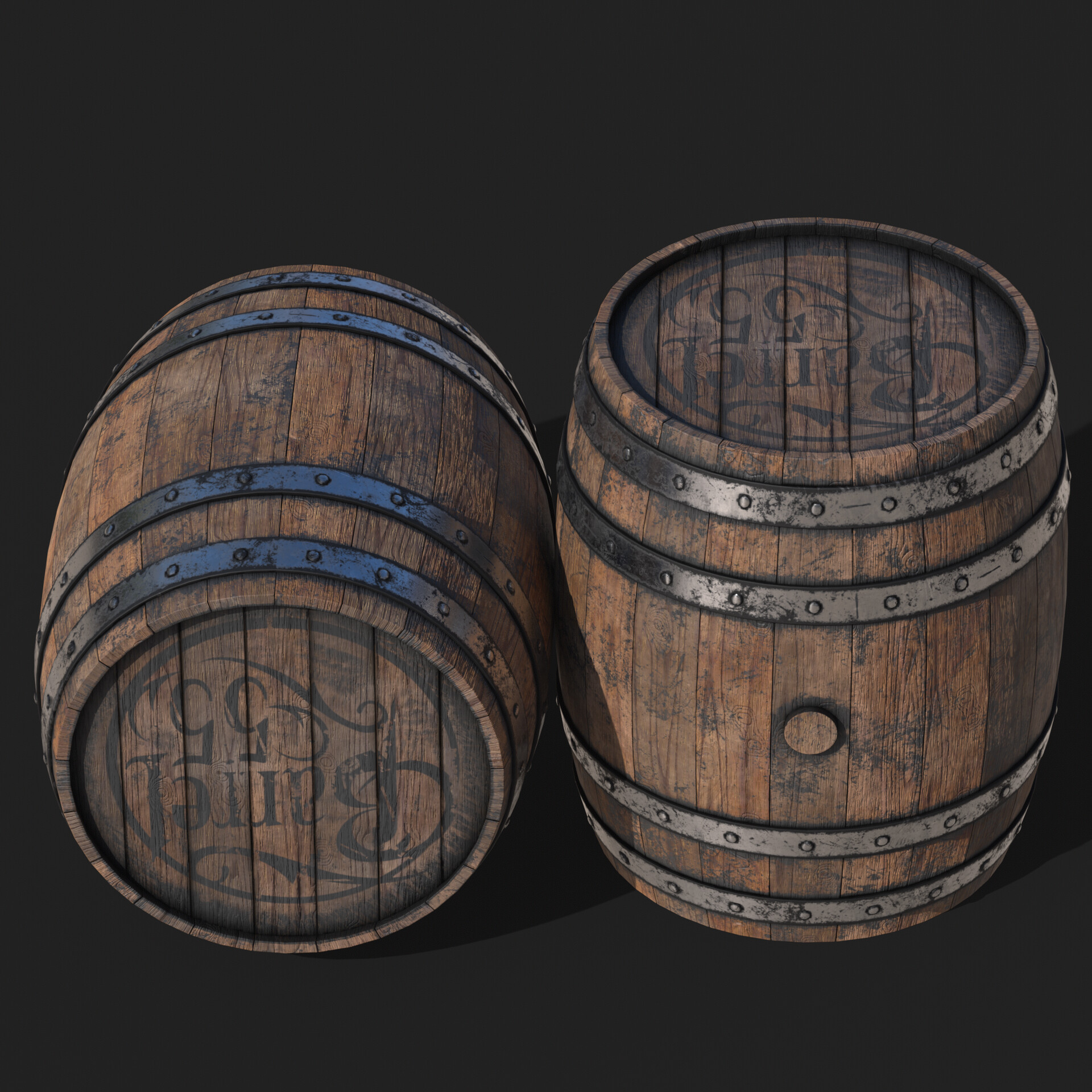 ArtStation - Here is a game assets barrel , recently i made it as a ...