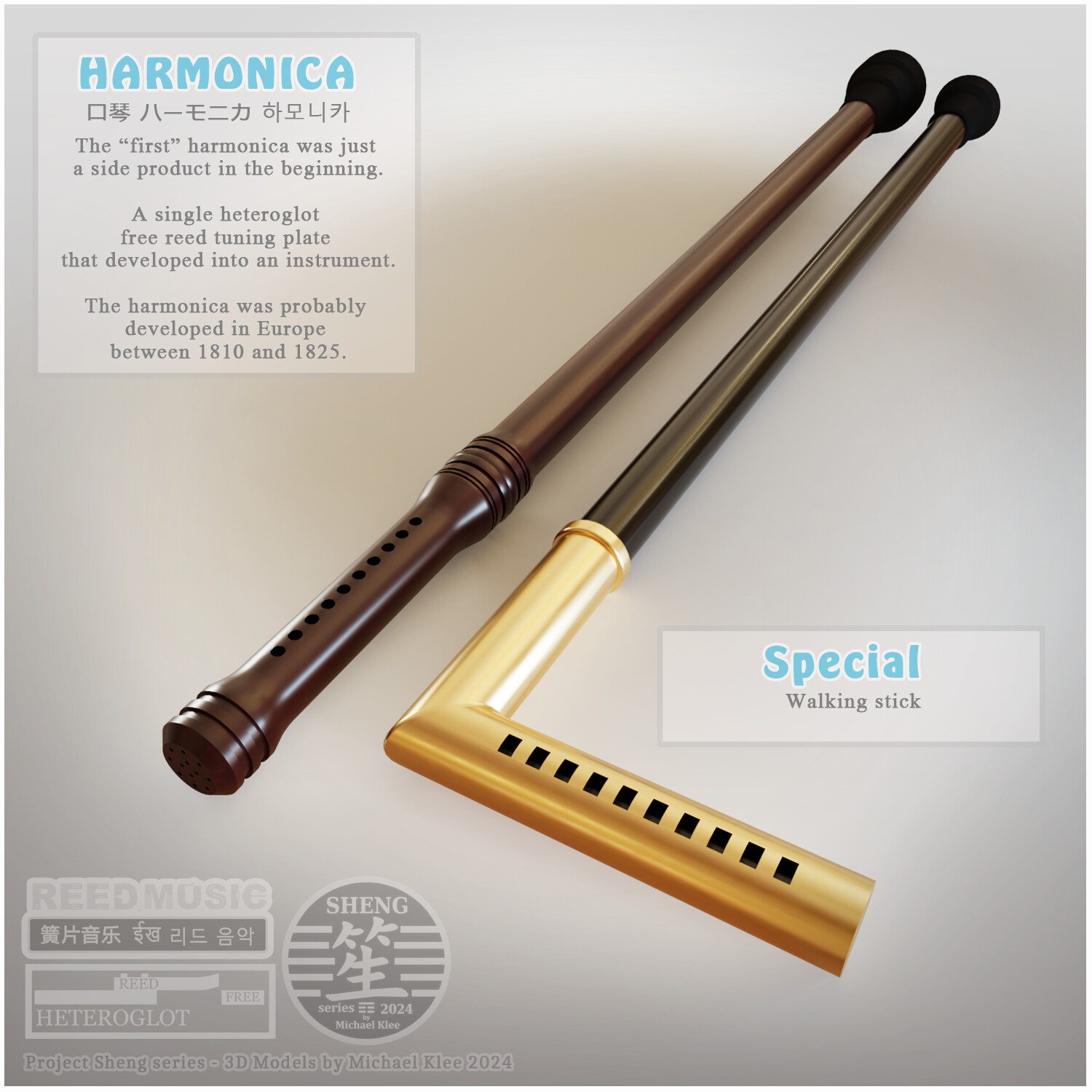 Michael Klee - Reed Music Instruments 簧片音乐 - Harmonica Costum Models 口琴 ...