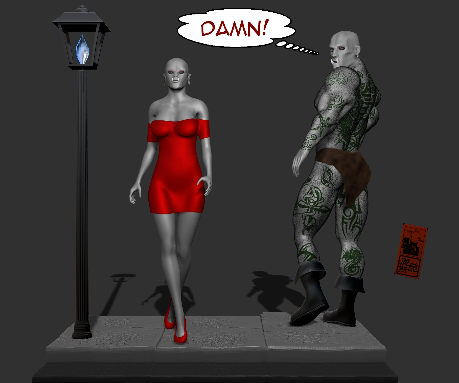 ArtStation - Grock Checks Out the Scenery