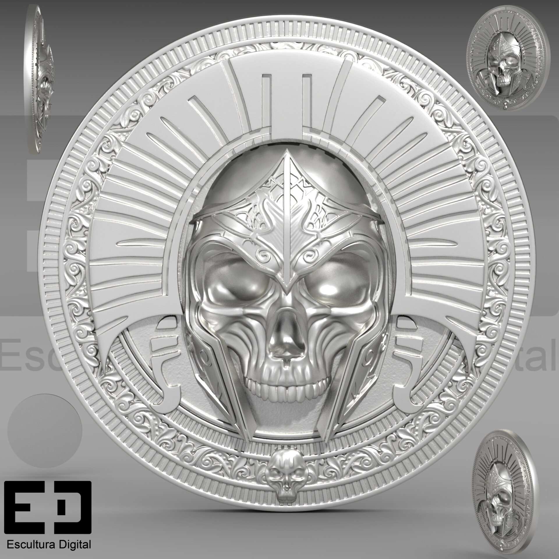 ArtStation - spartan coin