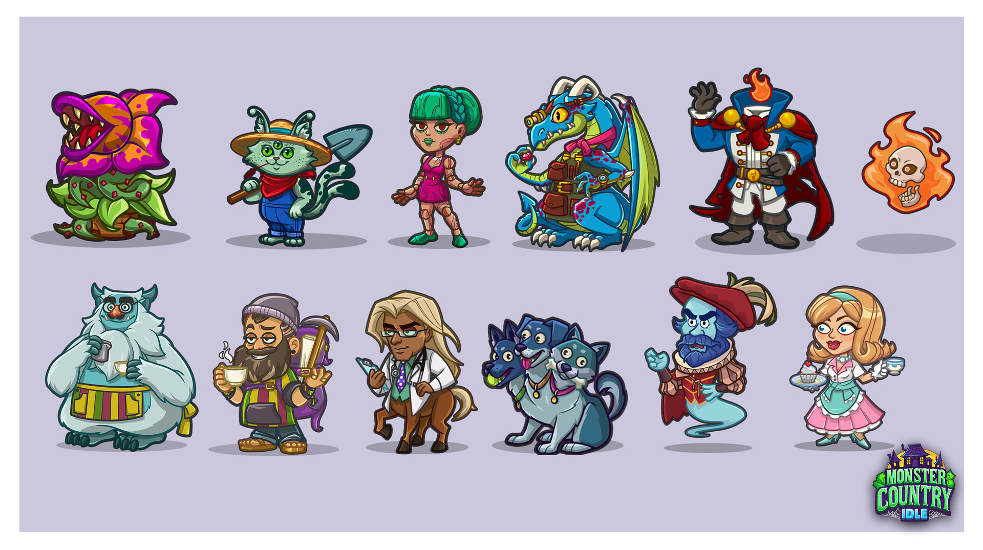 ArtStation - Monster Country Idle Tycoon - Mobile Game Assets