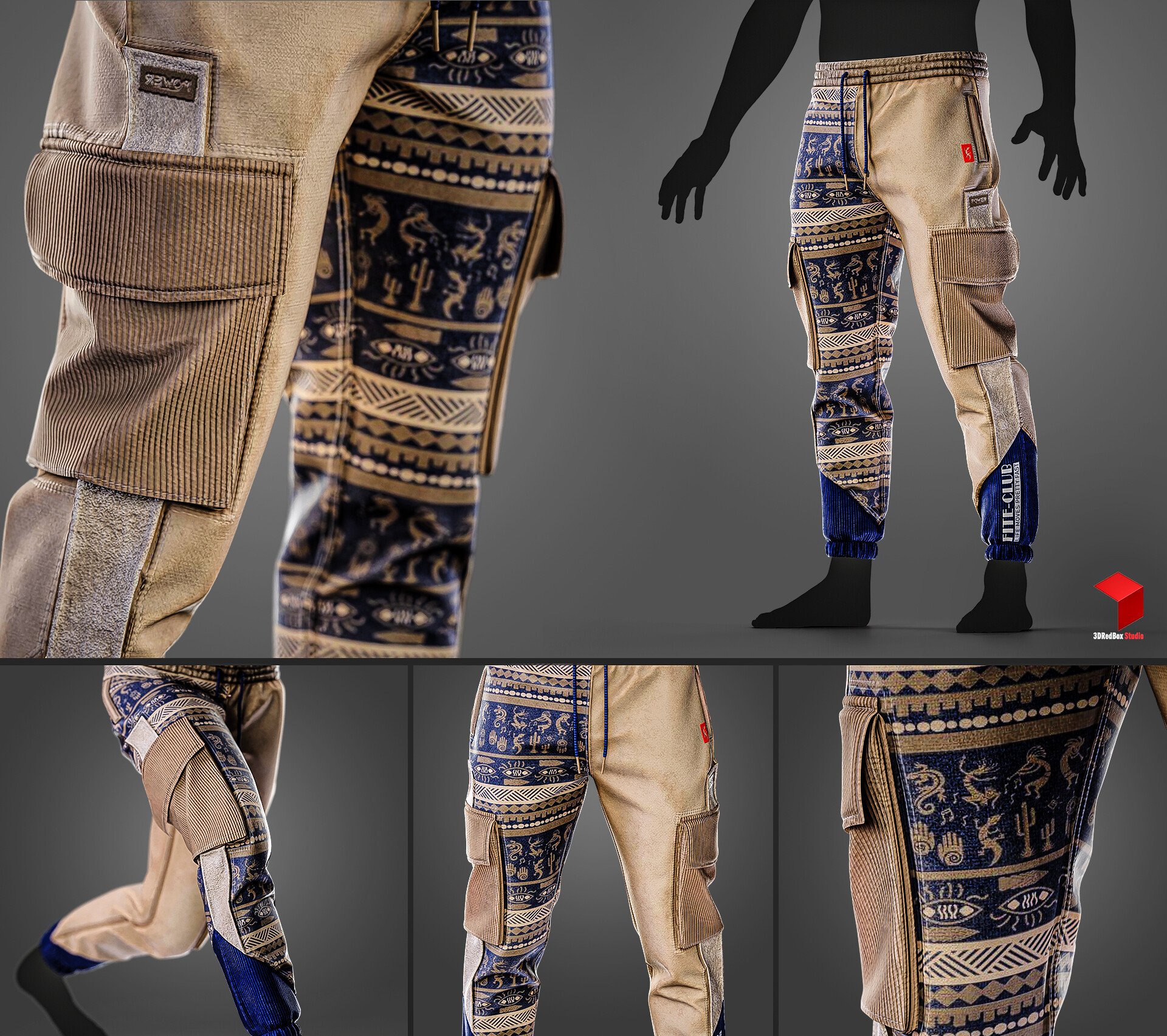 ArtStation - 30 Man's Pants Collection- VOL 01