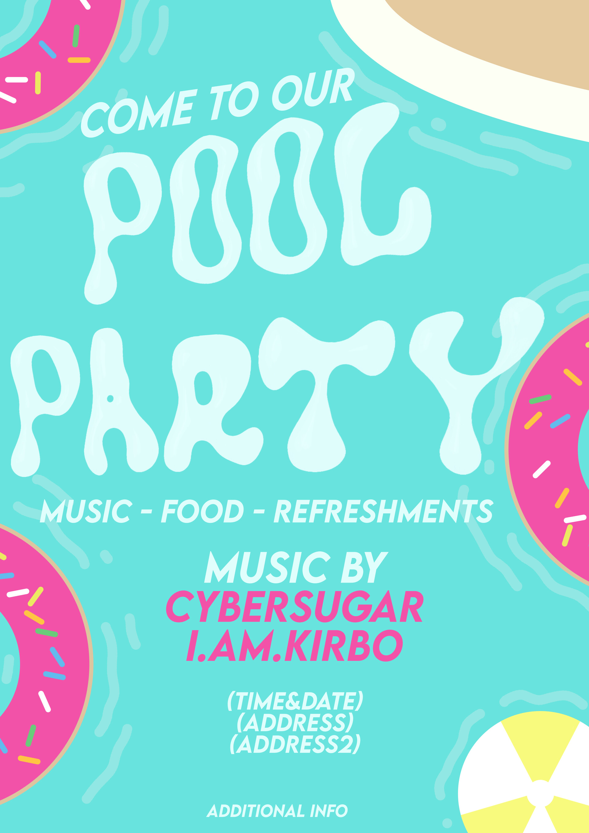 ArtStation - Pool Party Poster