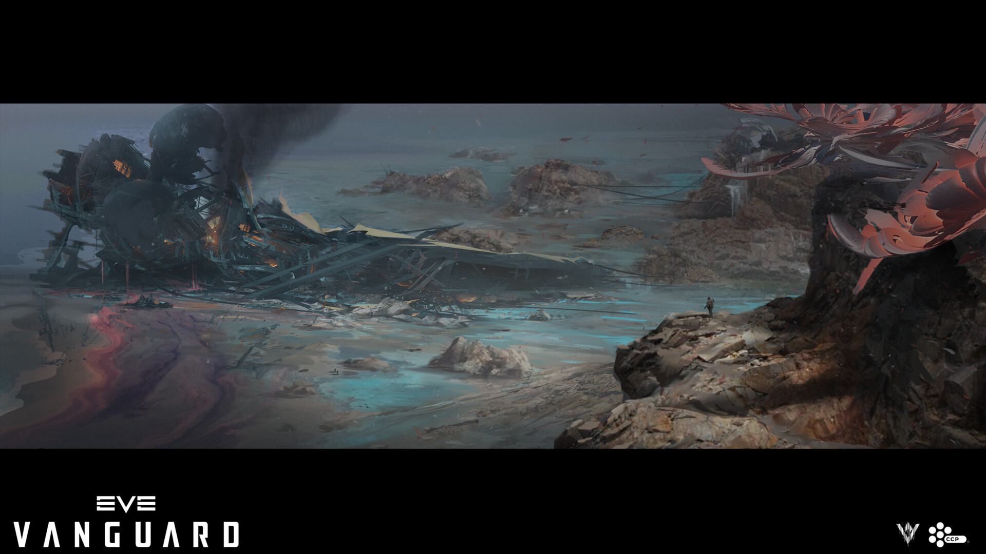 ArtStation - EVE Vanguard coast line Explorations