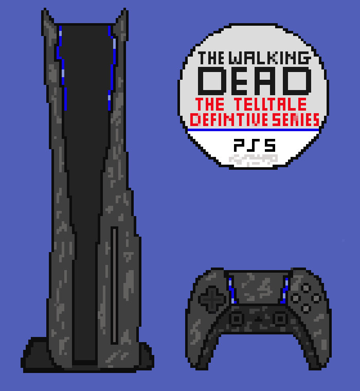ArtStation - Black PlayStation 5 Console & PS5 Disc Pixel Art